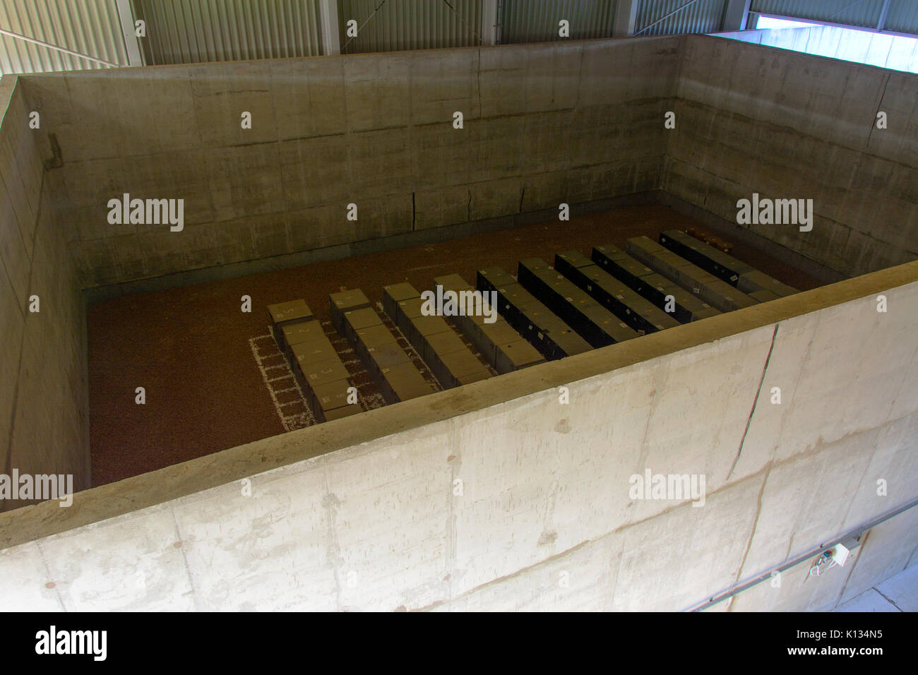 The point of burial of radioactive waste of the Chernobyl nuclear power ...