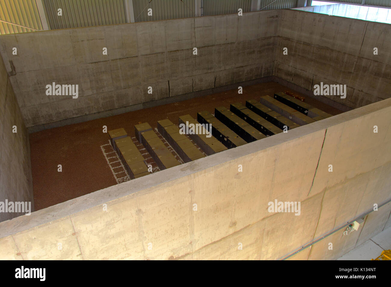 The point of burial of radioactive waste of the Chernobyl nuclear power ...