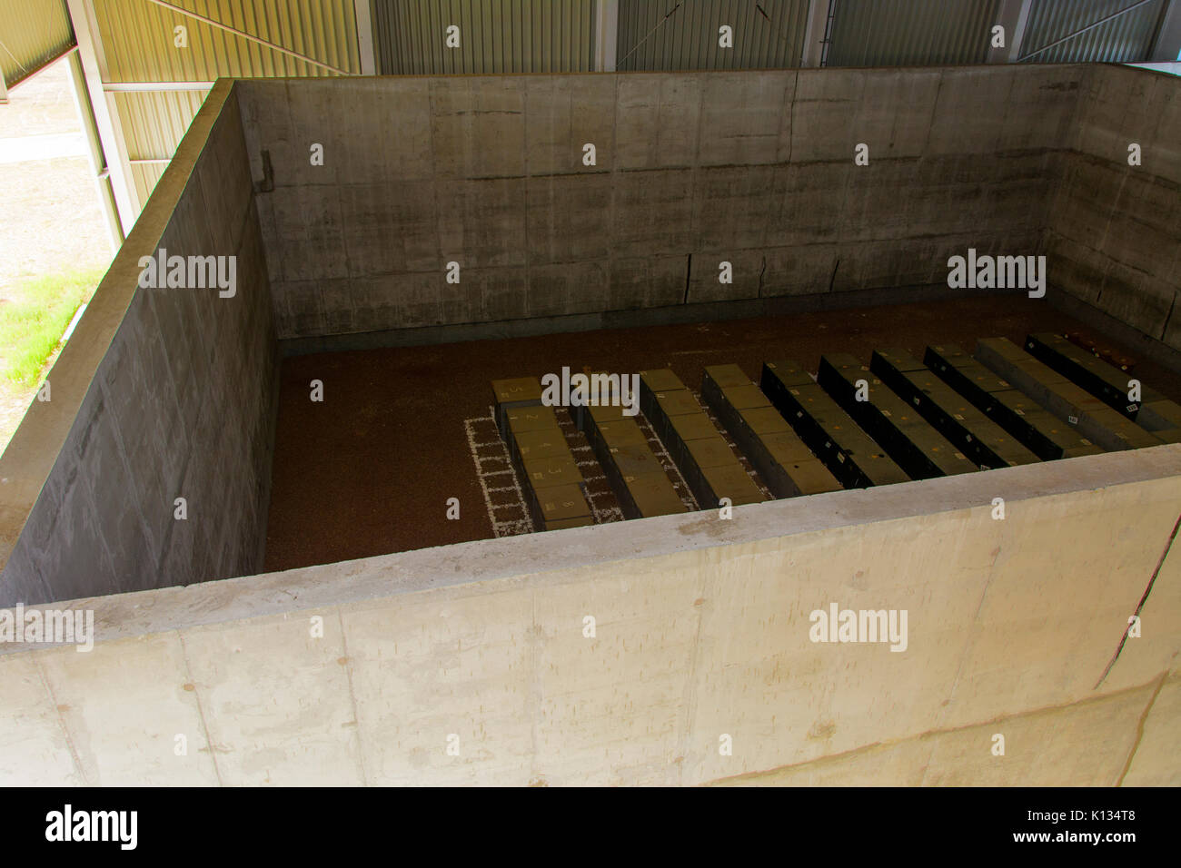 The point of burial of radioactive waste of the Chernobyl nuclear power ...