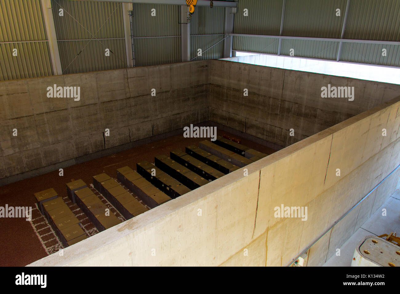 The point of burial of radioactive waste of the Chernobyl nuclear power ...