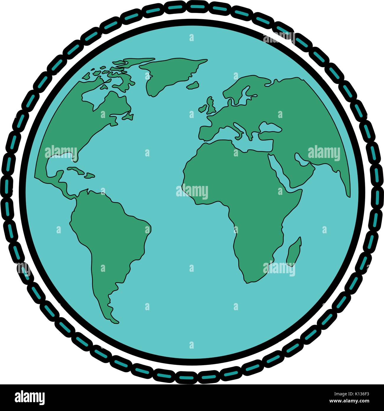 World earth globe icon vector illustration graphic design Stock Vector ...