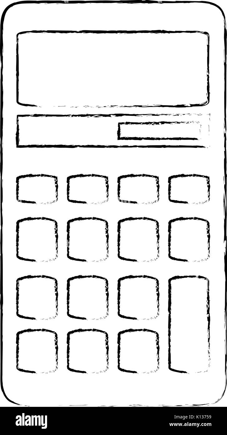 Calculator math device icon vector illustration graphic design Stock ...