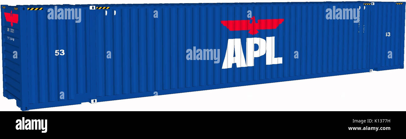APL 53 foot container Stock Photo - Alamy
