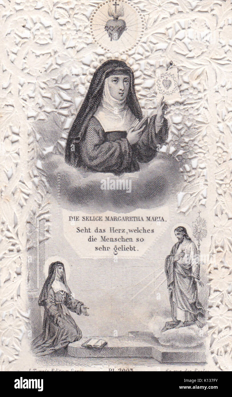 Andachtsbild Margaretha Maria Alacoque Stock Photo - Alamy