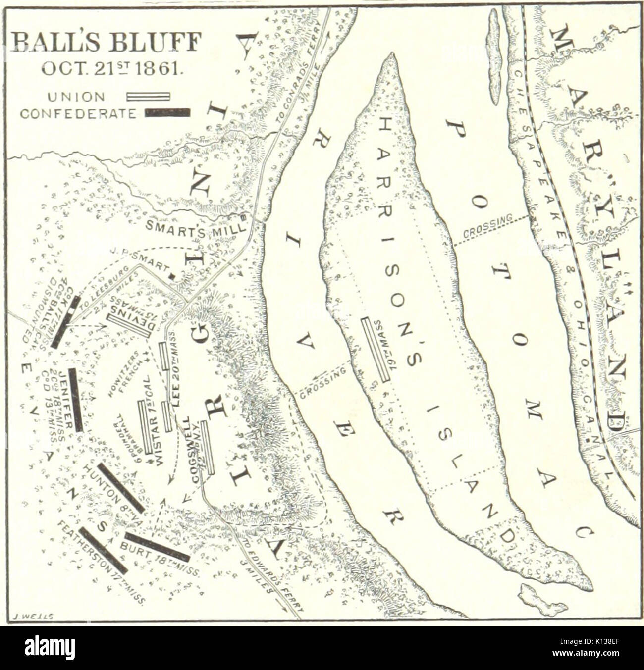 The battle of balls bluff hi-res stock photography and images - Alamy