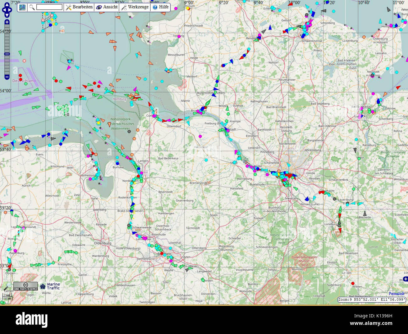 AIS ship tracking Stock Photo - Alamy