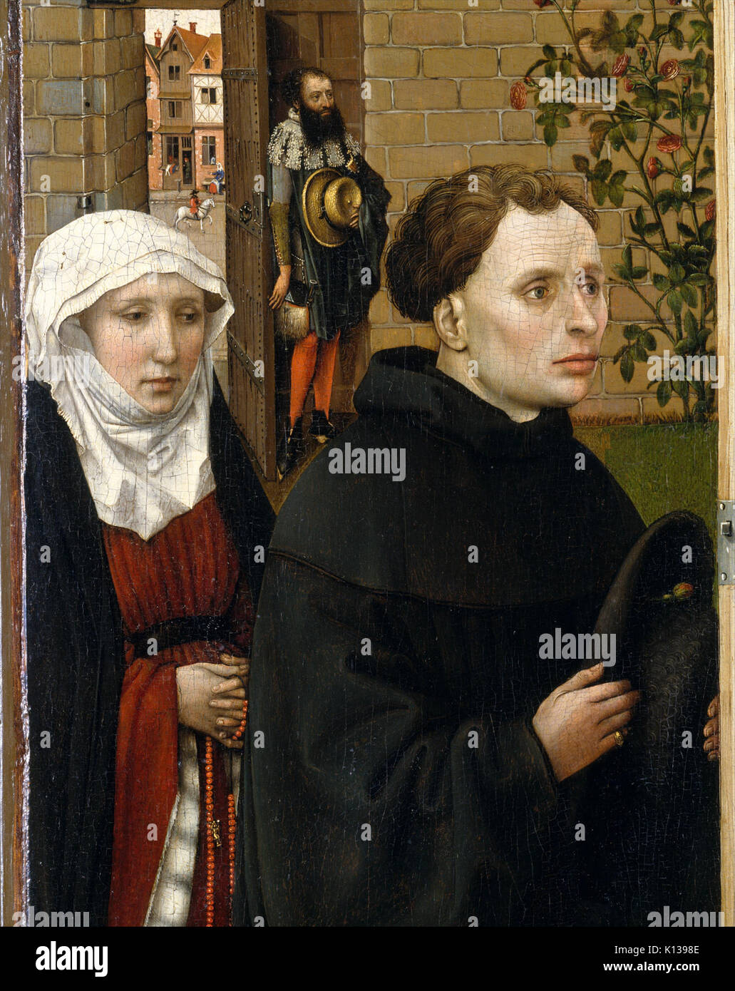 Annunciation Triptych (Merode Altarpiece) MET DT7257 Stock Photo - Alamy