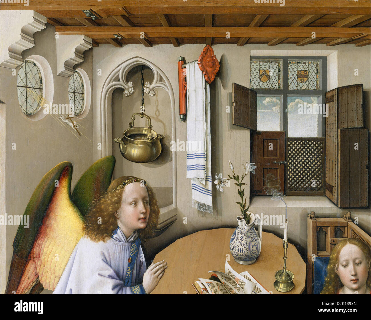 Annunciation Triptych (Merode Altarpiece) MET DT7254 Stock Photo - Alamy