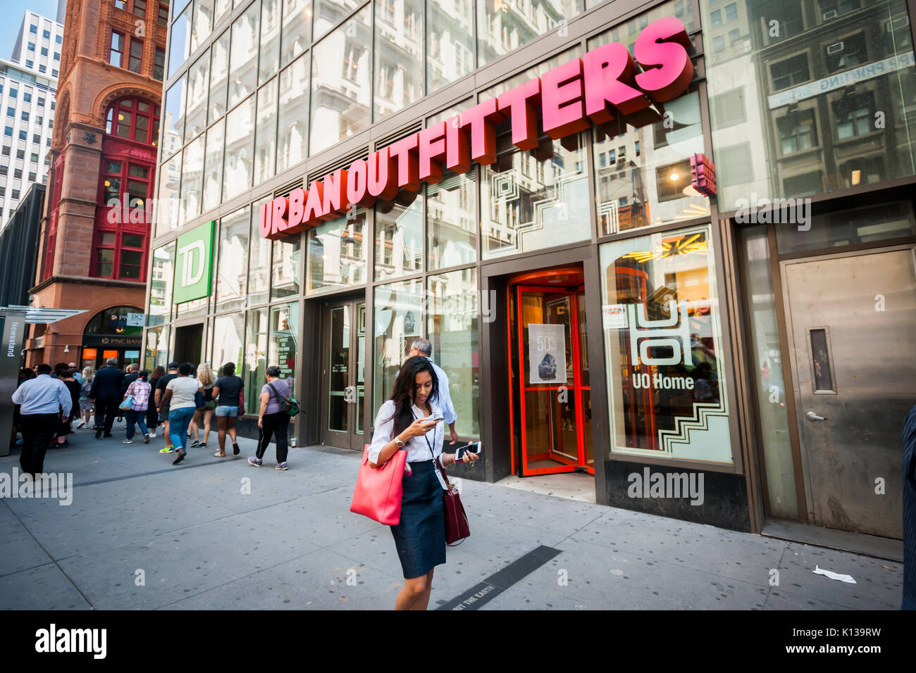 An Urban Outfitters retail store in Lower Manhattan in New York on ...