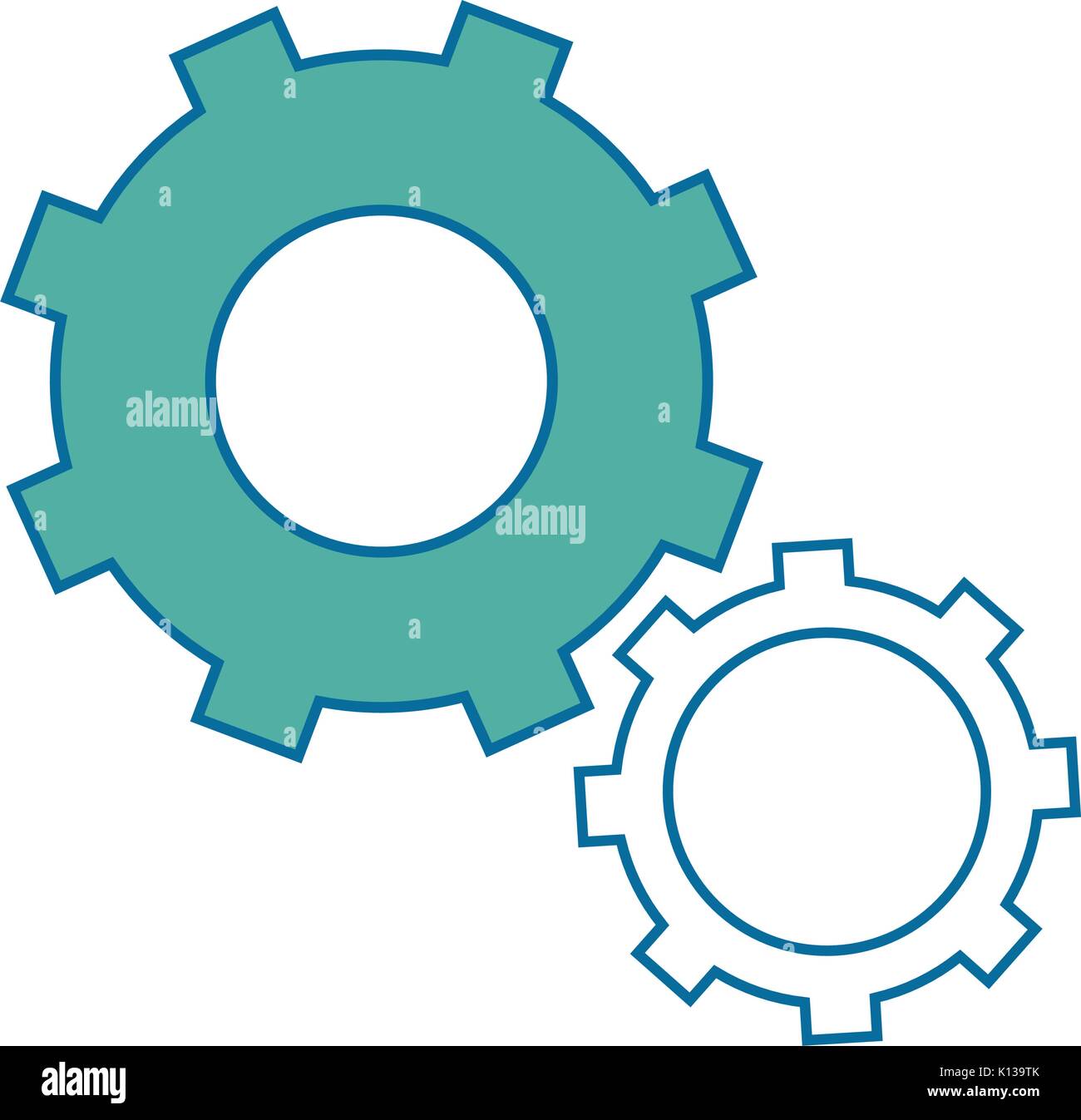 Gears machinery pieces icon vector illustration graphic design Stock ...