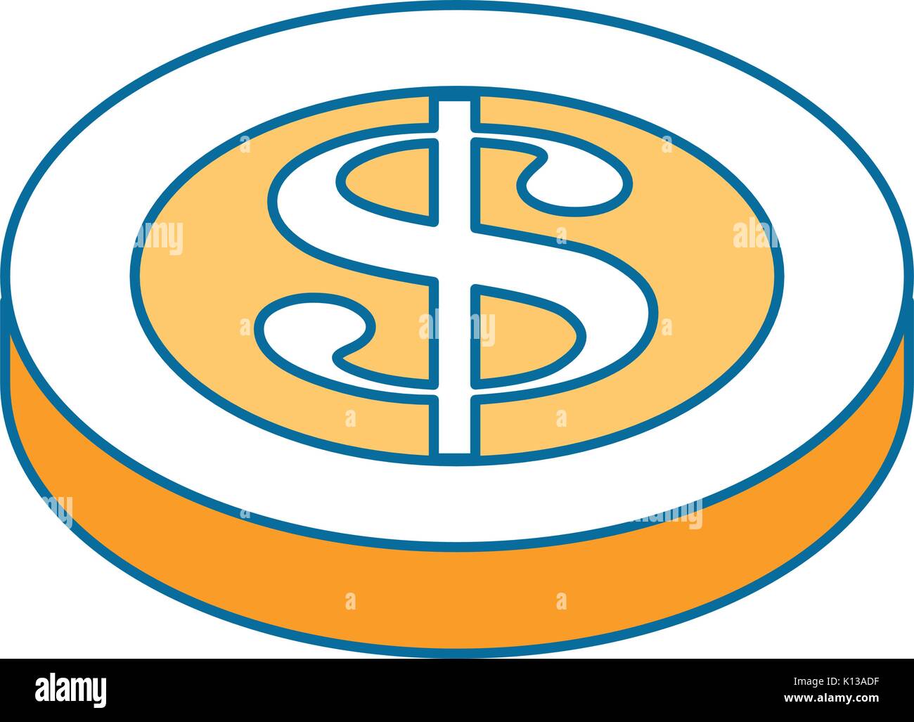 Coin money isolated icon vector illustration graphic design Stock ...