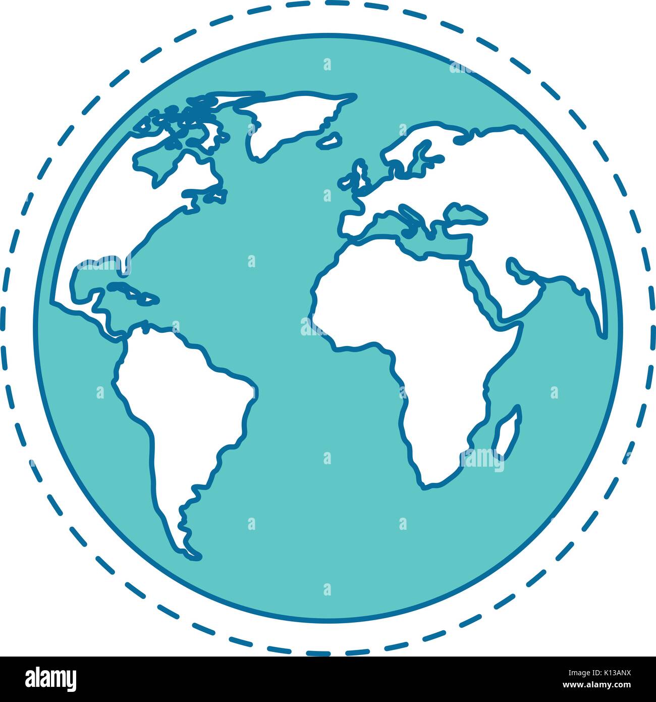 earth planet icon over white background vector illustration Stock ...