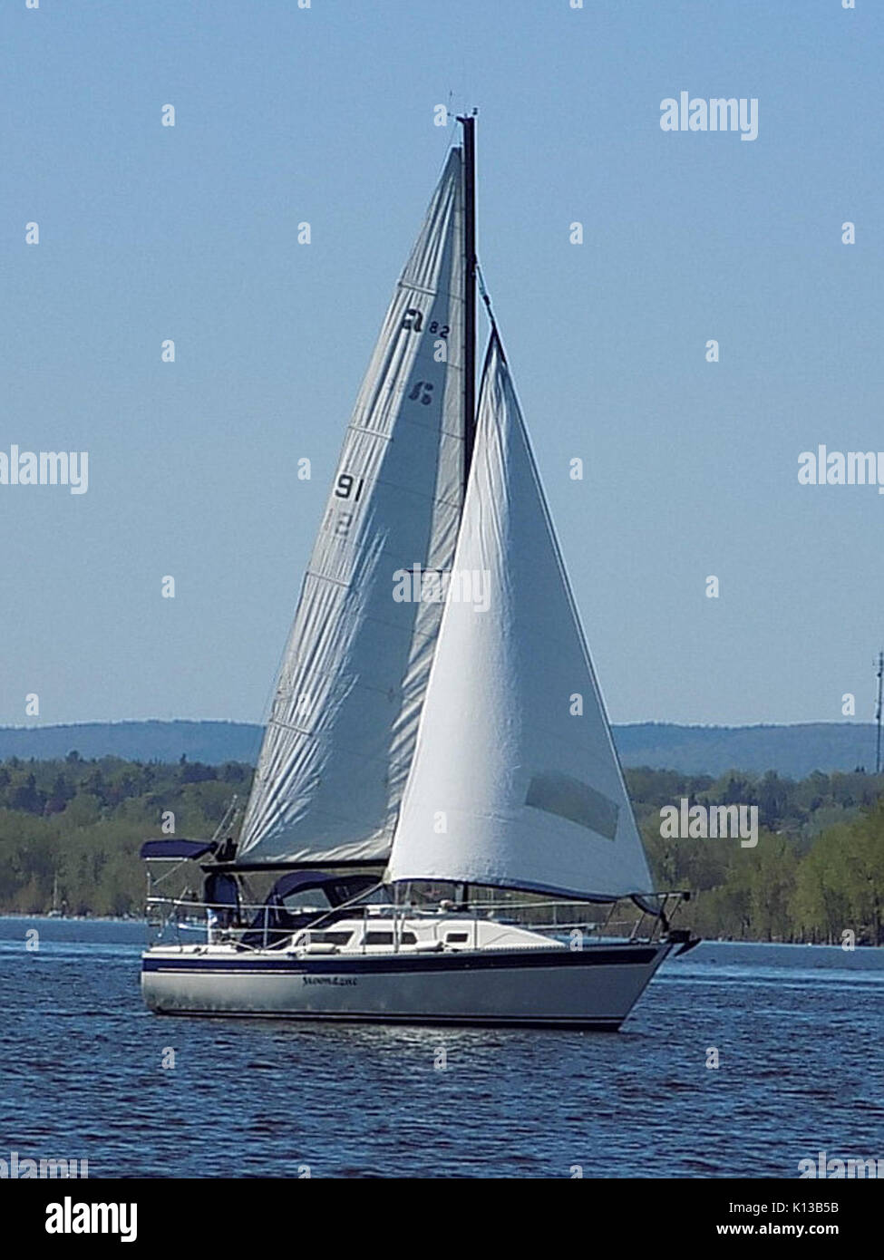 Aloha 27 sailboat Moondance 0484 Stock Photo - Alamy