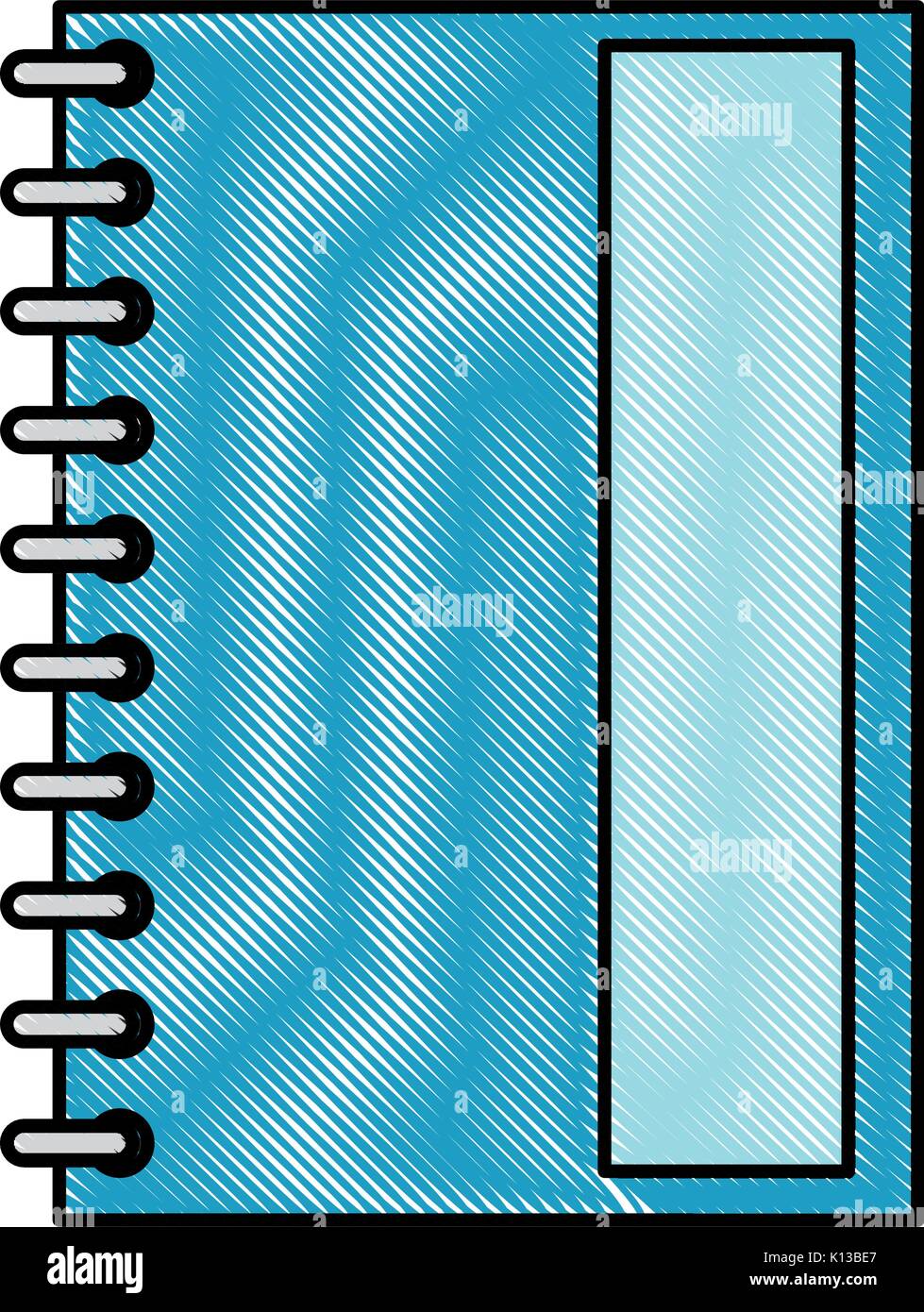 notebook icon over white background vector illustration Stock Vector ...