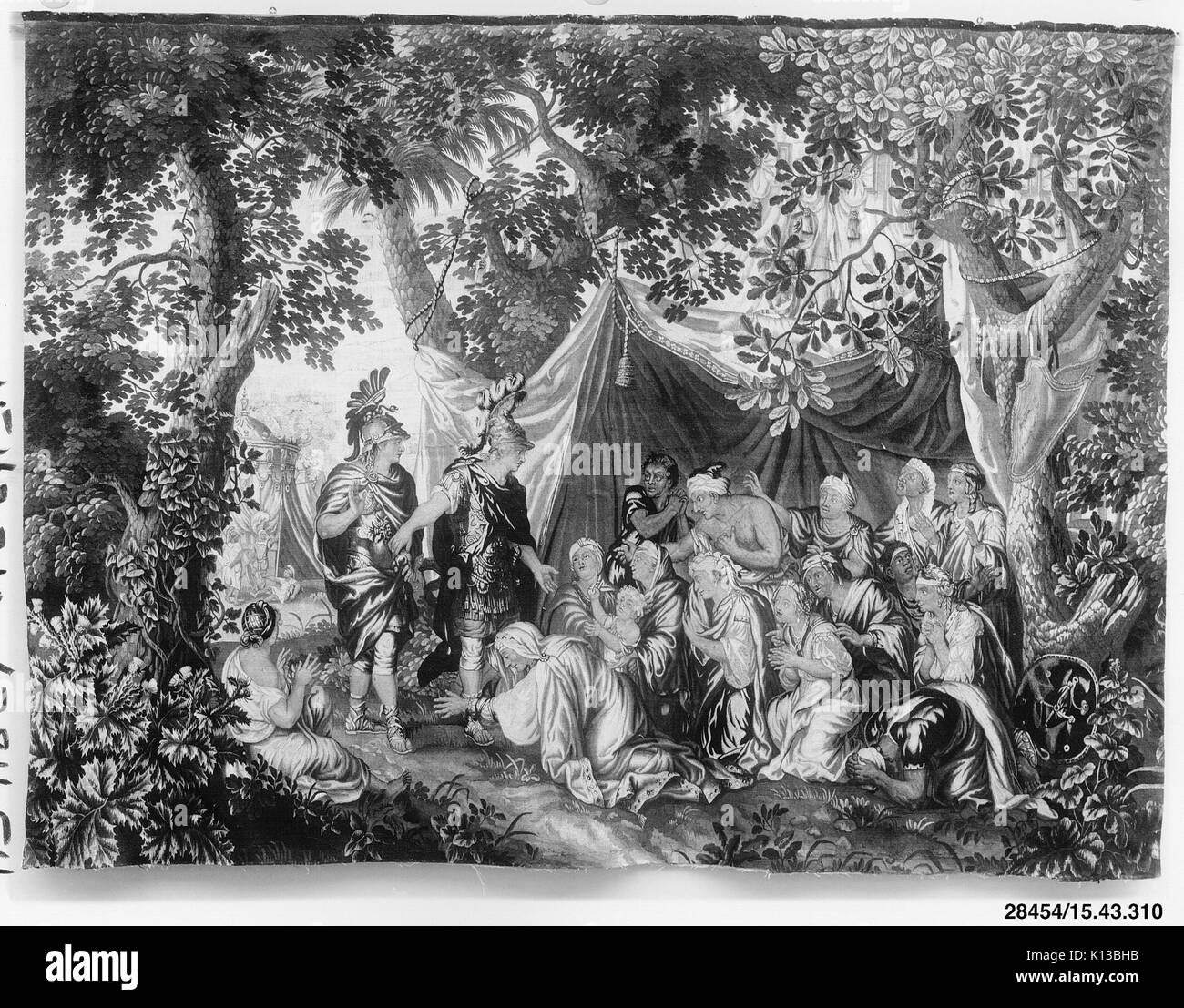 Alexander and the Family of Darius from a set of The Story of Alexander ...
