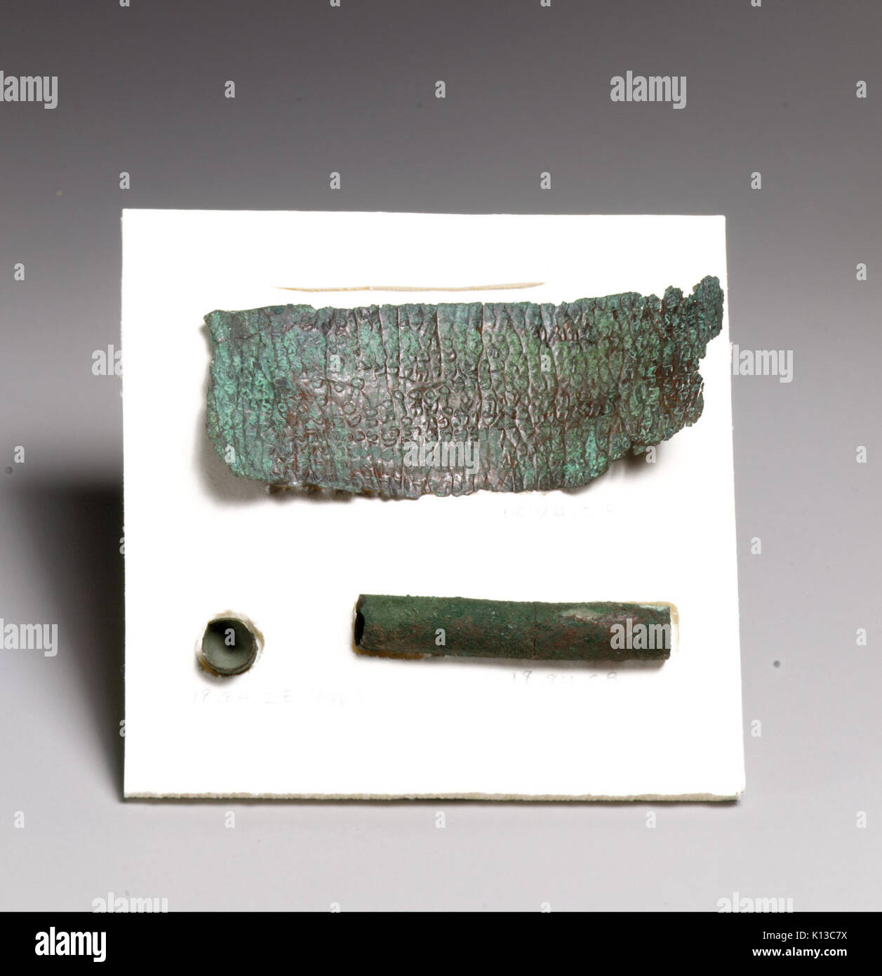 Amulet in the form of an inscribed bronze sheet MET DP20578 Stock Photo ...