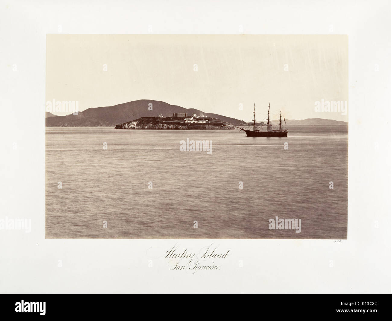 Map of alcatraz island hi-res stock photography and images - Alamy