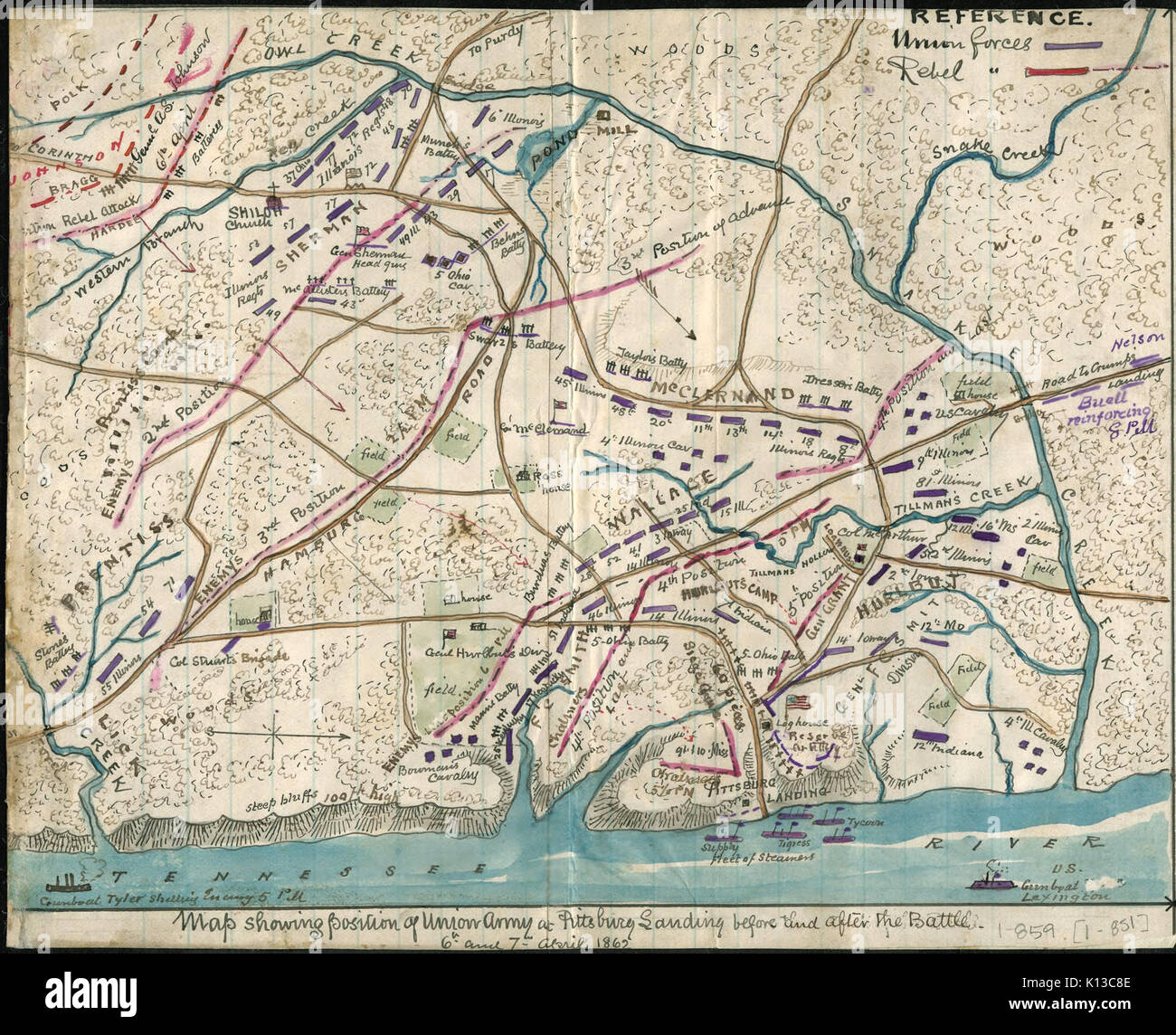 Civil War Battle Maps Shiloh