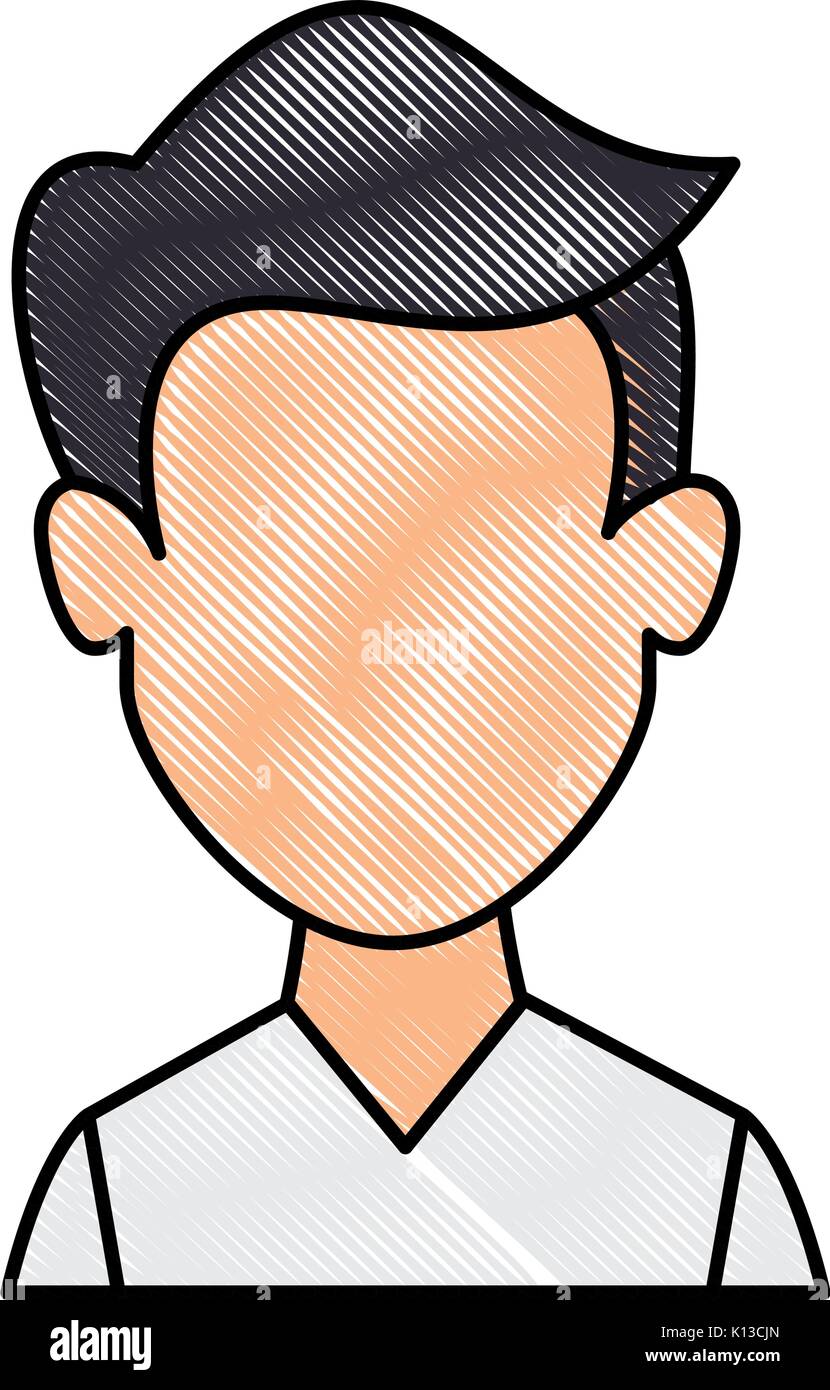 avatar man icon over white background vector illustration Stock Vector ...