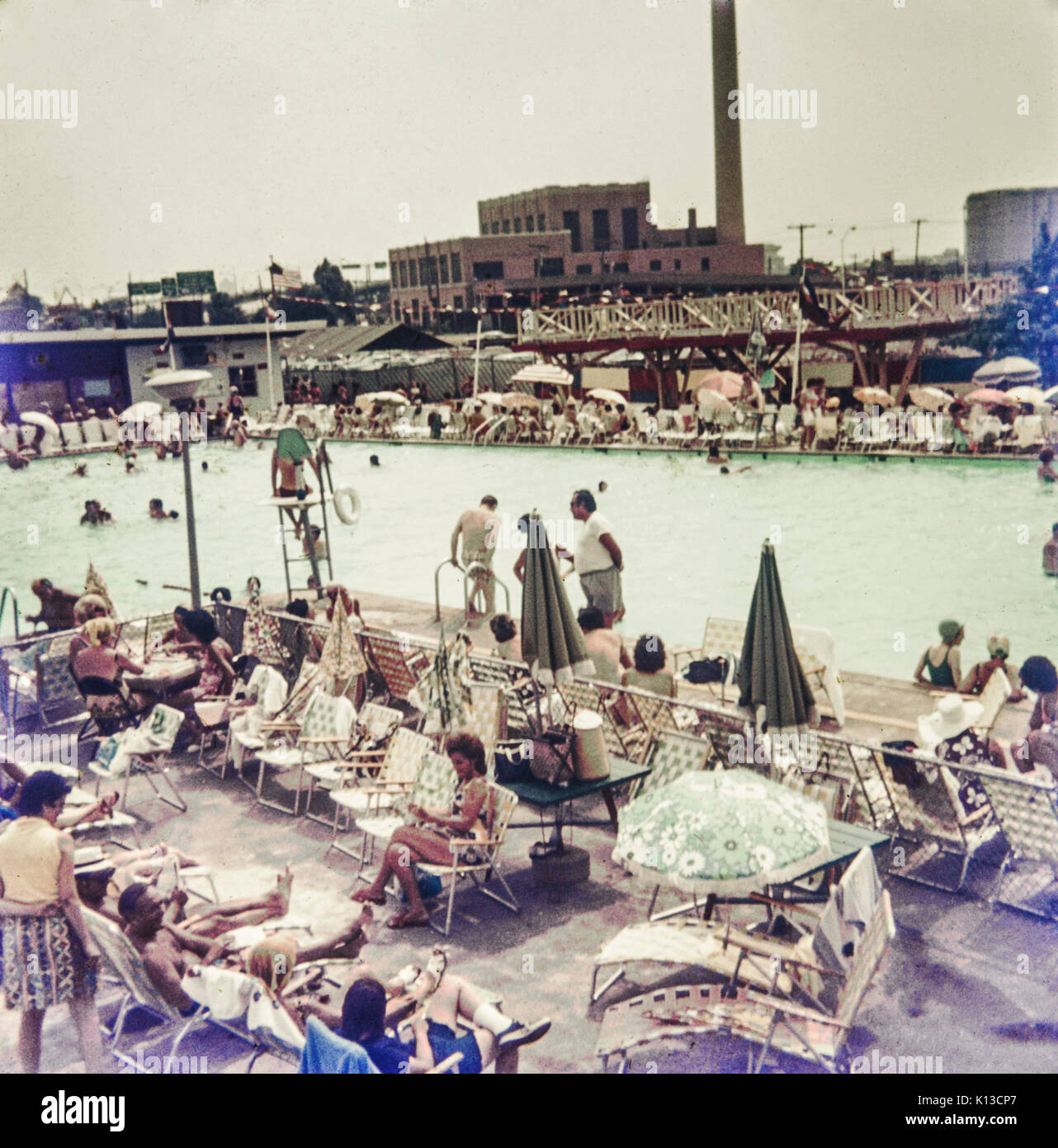 Summer fun at a beach club in the Queens borough of New York in 1973 ...
