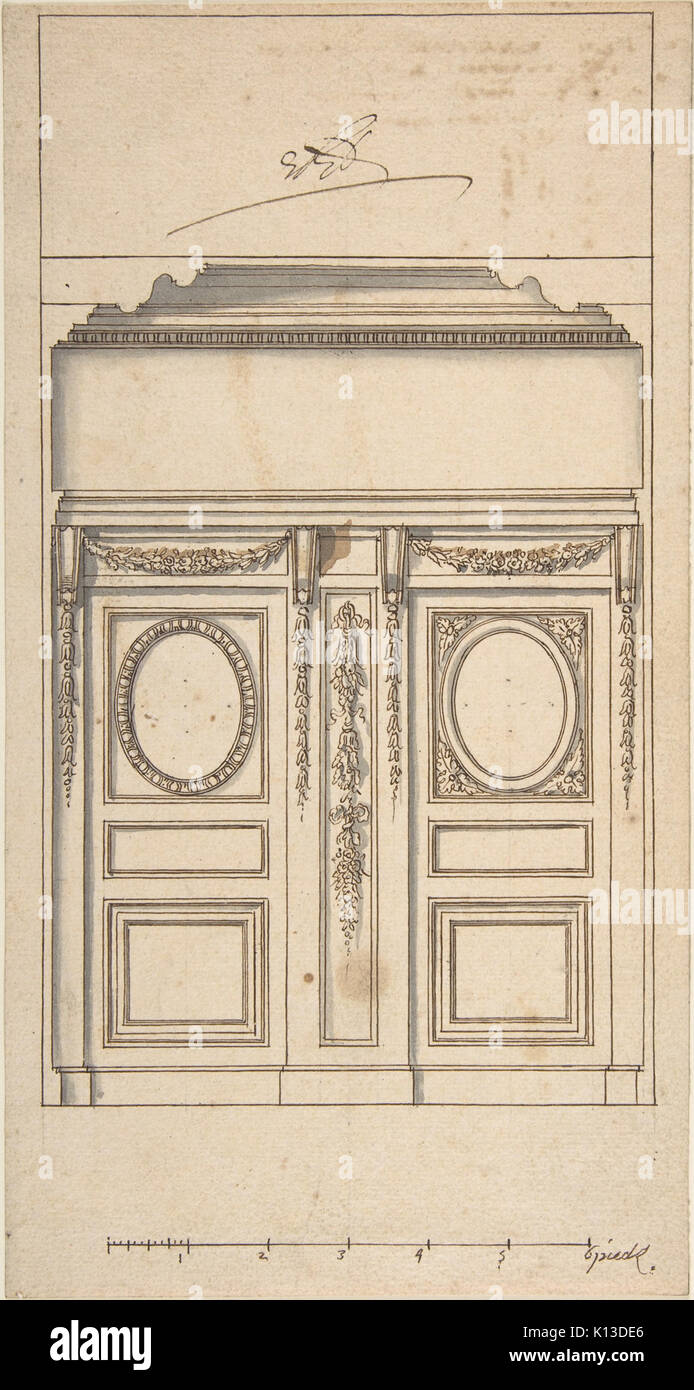 Architectural Drawing MET DP808597 Stock Photo - Alamy