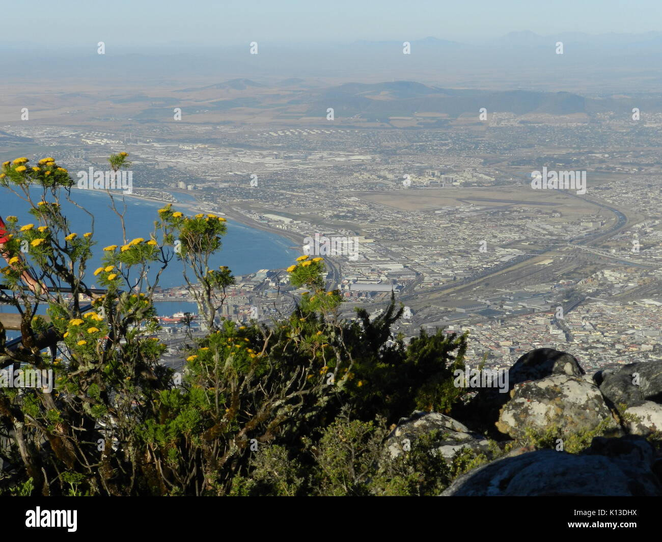 Cape town City from Table Mountain Stock Photo - Alamy