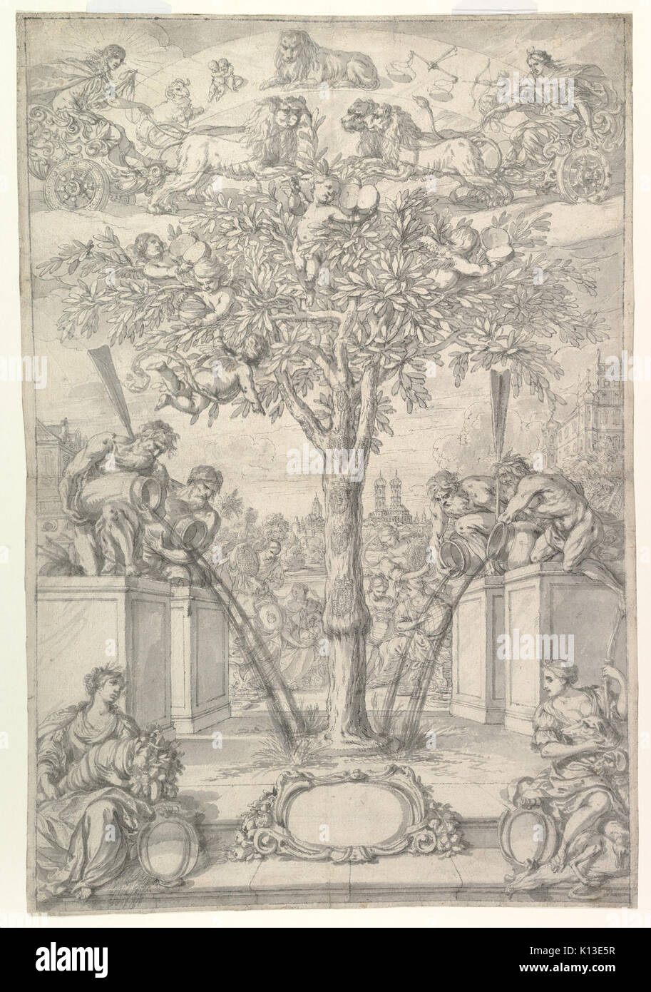 An Allegory of the Union of the House of Orange and the Wittelsbach ...