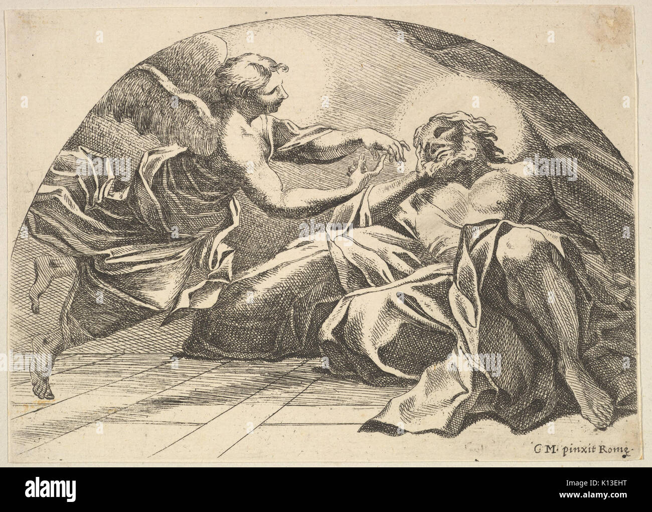 Angel appearing to Peter in Prison MET DP822638 Stock Photo - Alamy