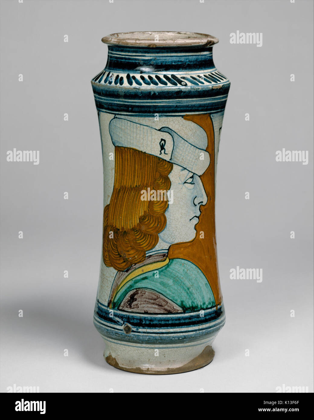 Apothecary jar (albarello) MET DT3550 Stock Photo - Alamy