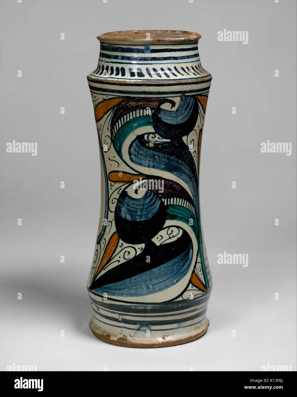 Apothecary jar (albarello) MET DT3553 Stock Photo - Alamy