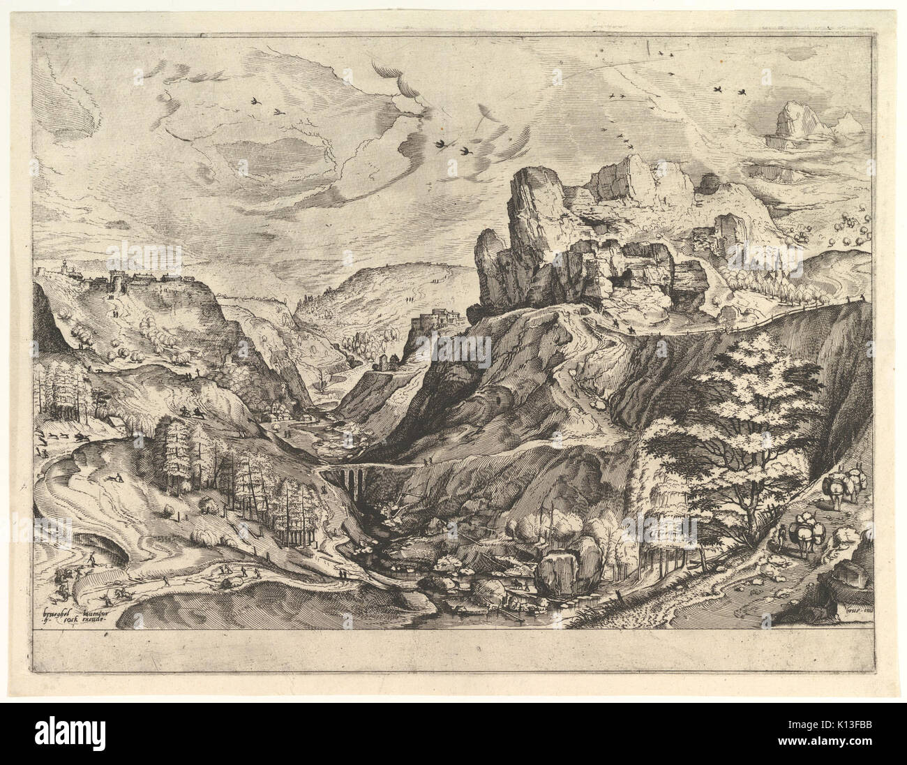 Alpine Landscape with a Deep Valley from The Large Landscapes MET ...