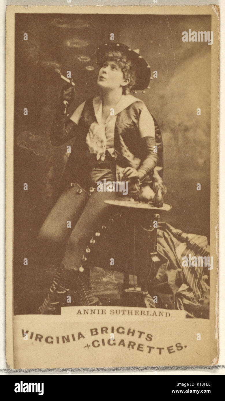 Annie Sutherland, from the Actors and Actresses series (N45, Type 1 ...