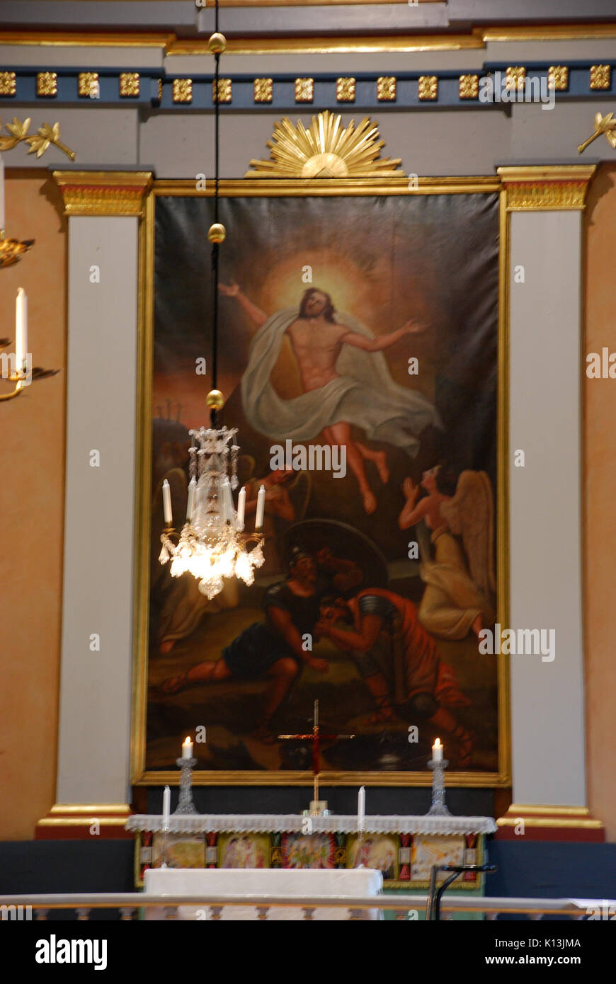 Altartavlan, Ljuders kyrka Stock Photo - Alamy