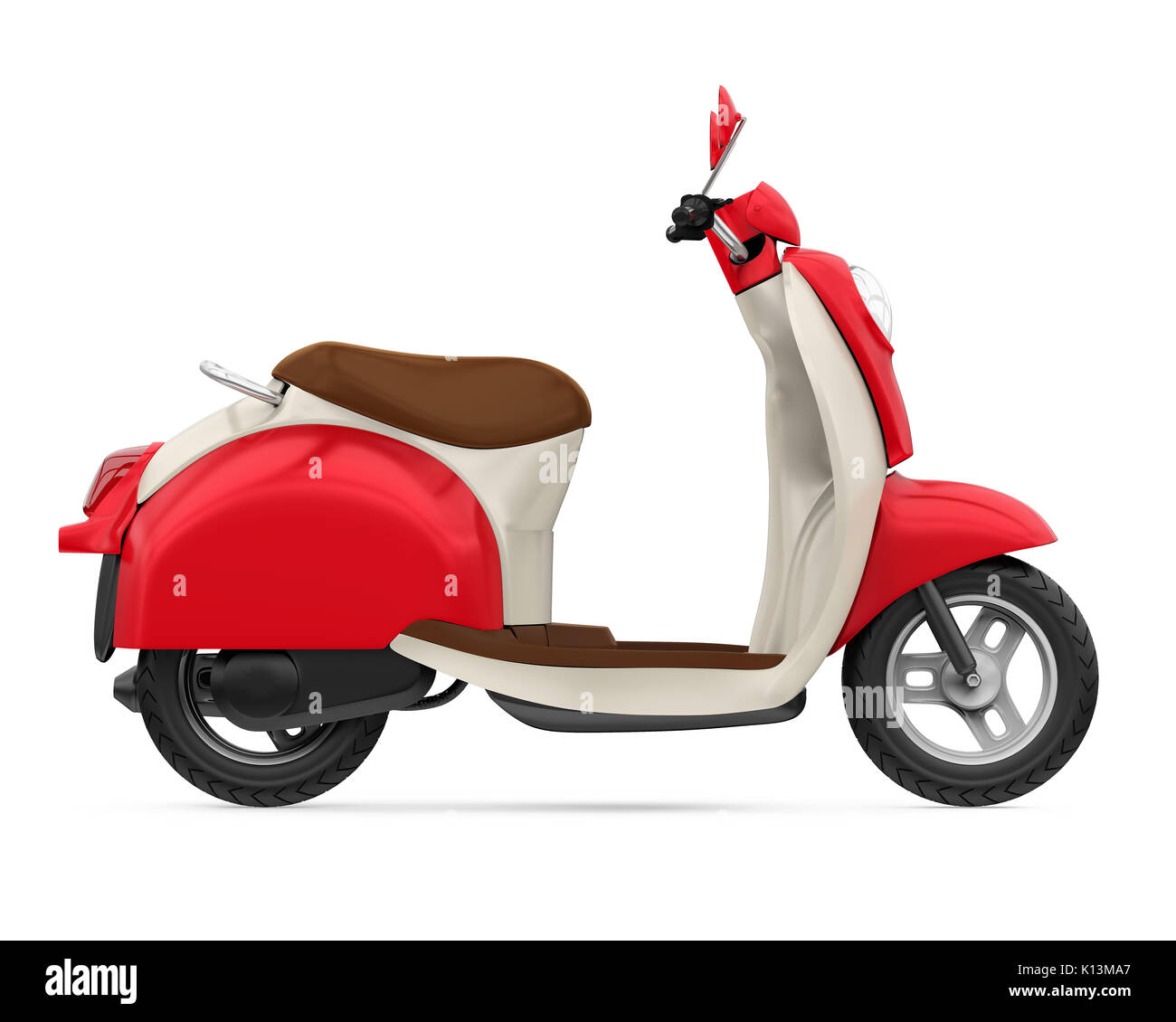 Classic Scooter Isolated Stock Photo - Alamy