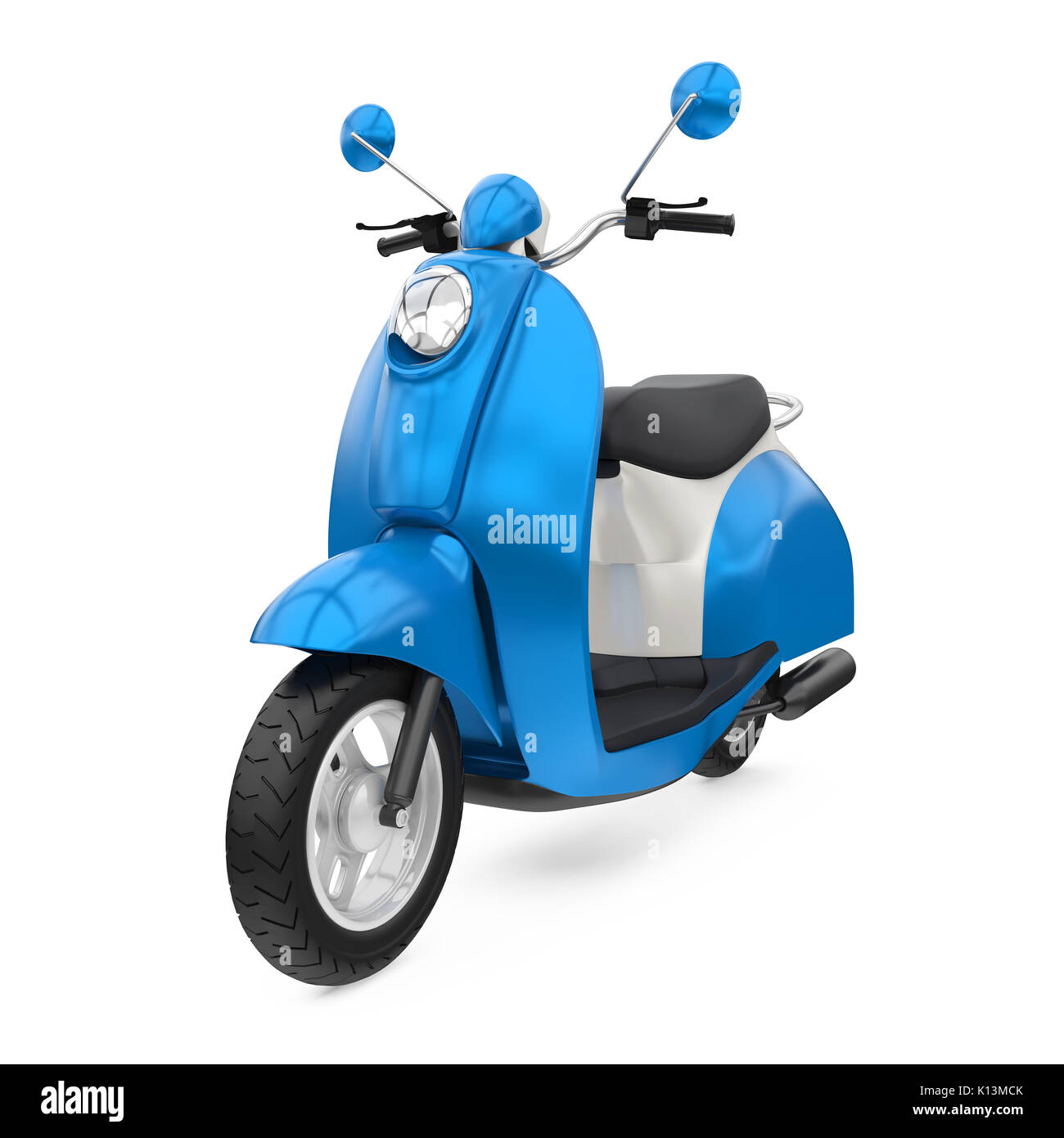 Classic Scooter Isolated Stock Photo - Alamy