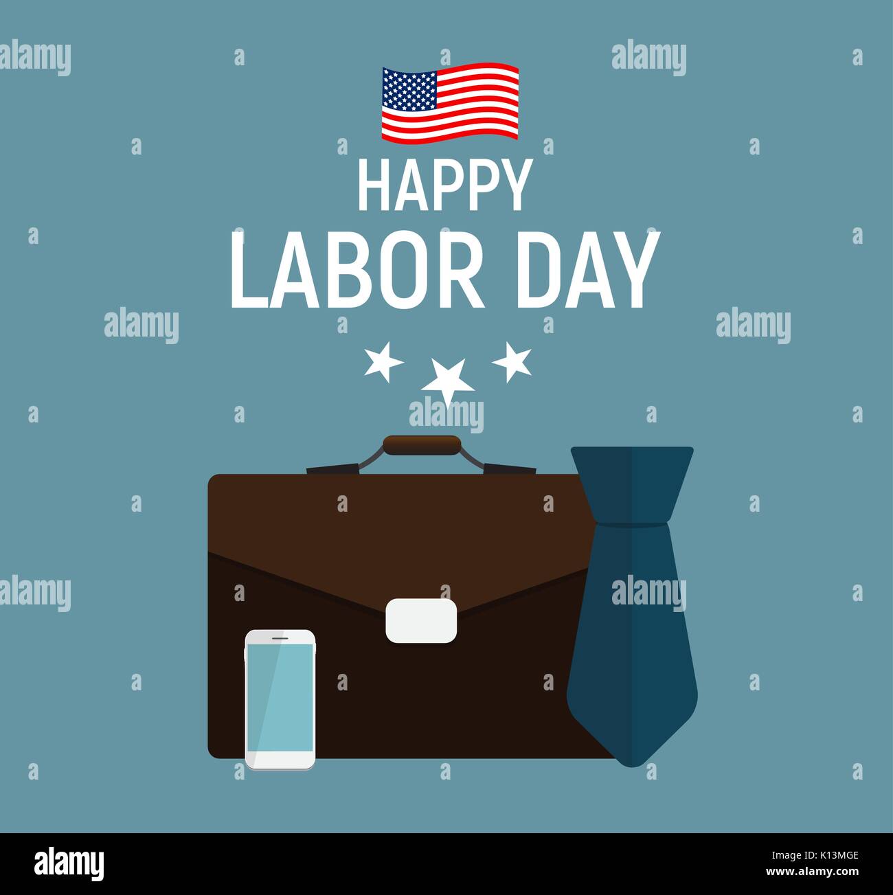 Labor Day in USA Poster Background. Vector Illustration Stock Vector ...