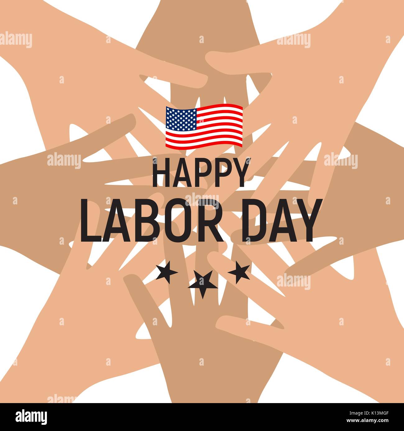 Labor Day in USA Poster Background. Vector Illustration Stock Vector ...
