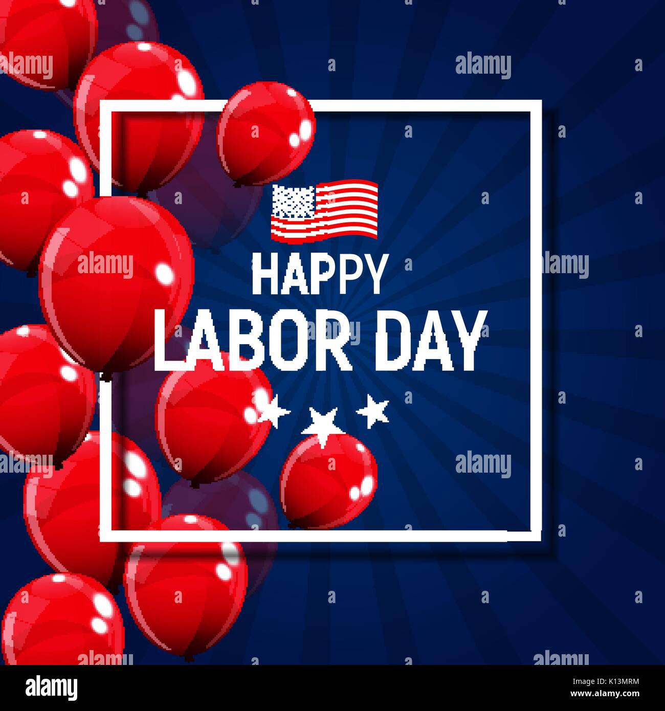 Labor Day in USA Poster Background. Vector Illustration Stock Vector ...