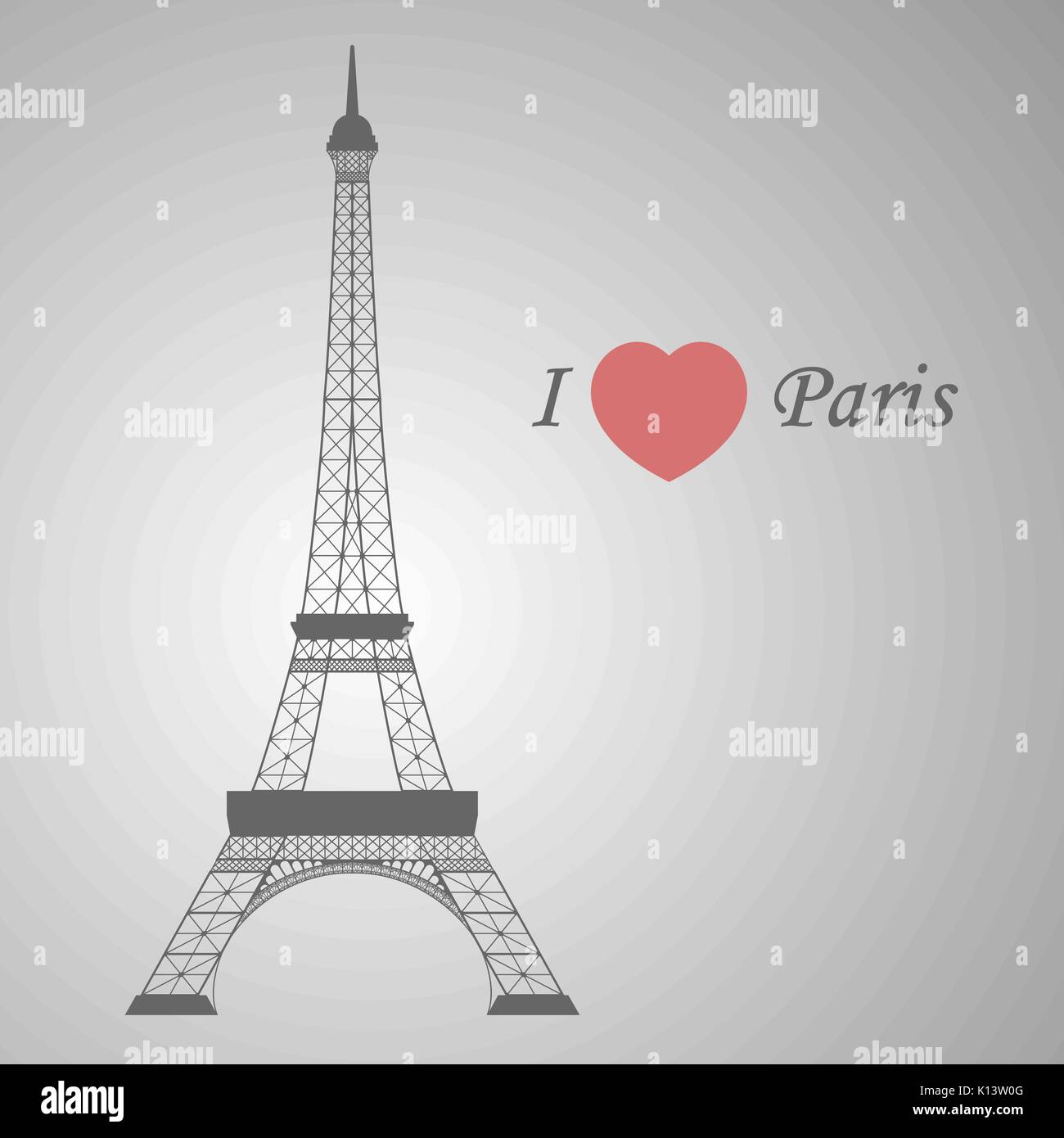 Grey Eiffel tower Stock Vector Image & Art - Alamy