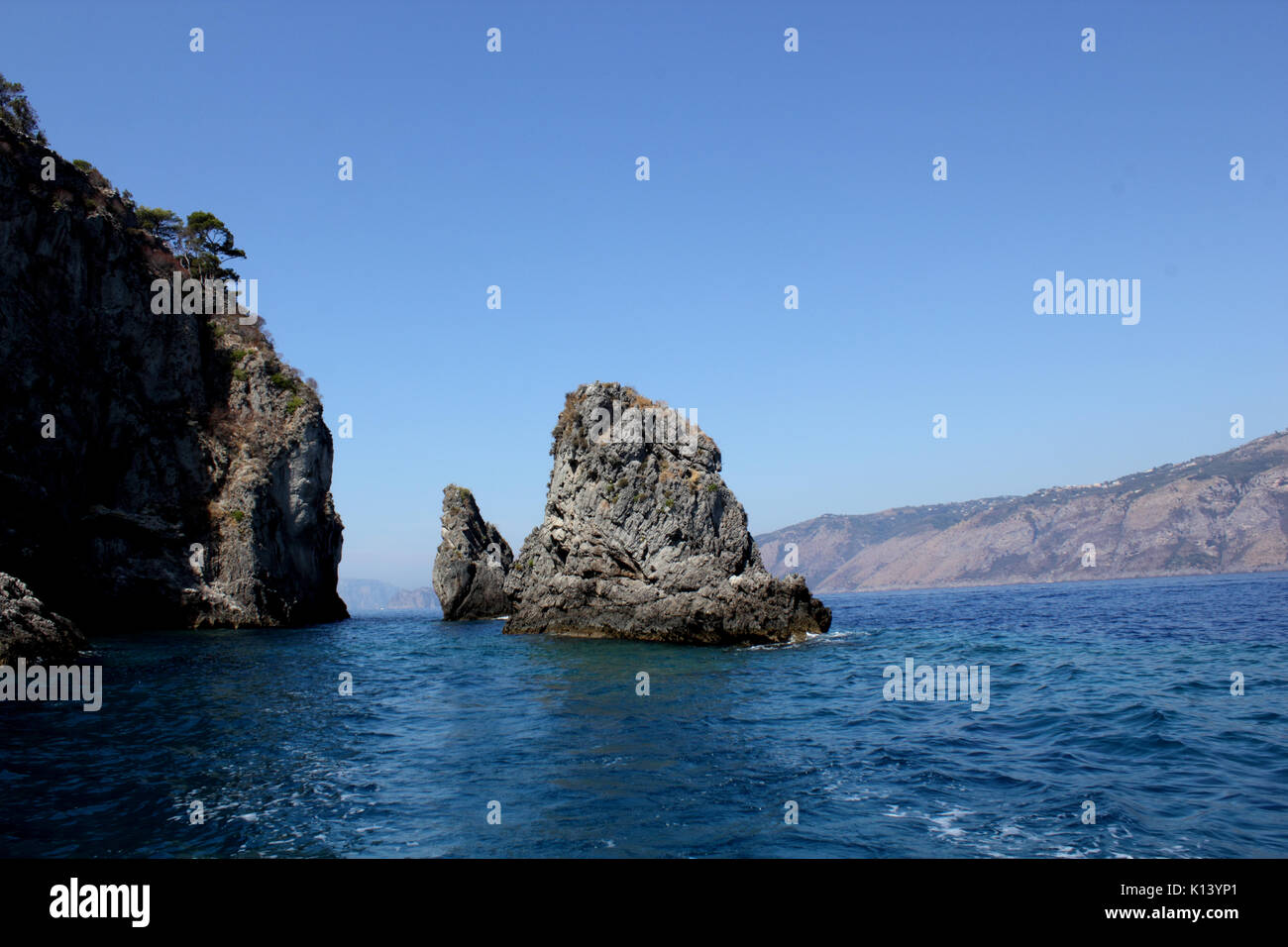 Li Galli island archipelago near Sorrento Amalfi Coast italy Stock ...