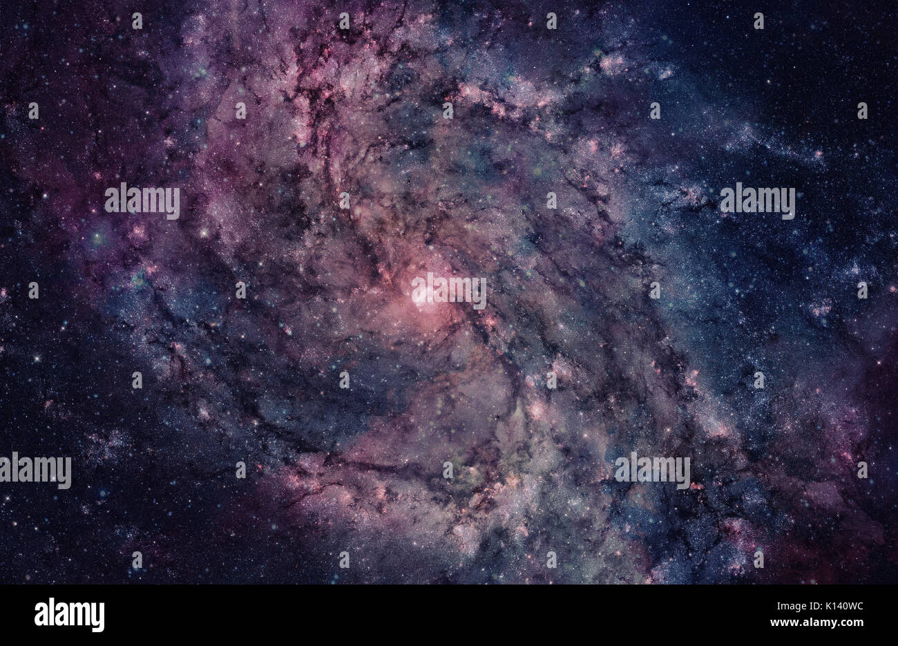 Spiral galaxy in space. Elements of this image furnished by NASA Stock ...