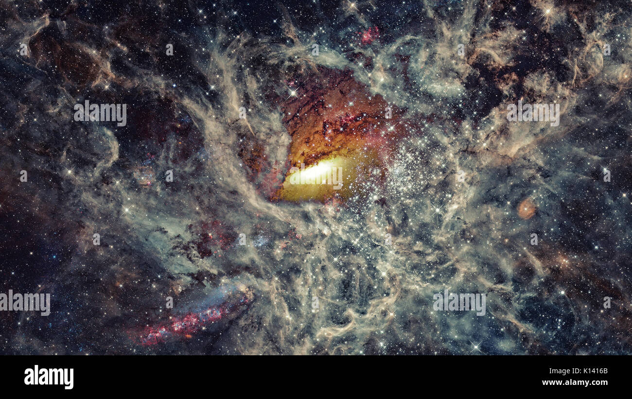 Galaxy in deep space, glowing mysterious universe. Elements of this ...