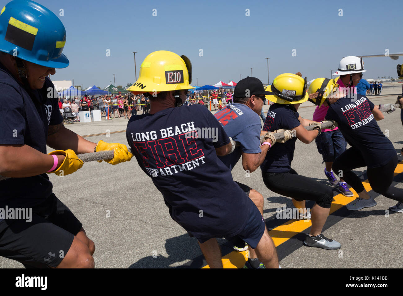 August 19, 2017 - The Long Beach Fire Department Team competes in the ...