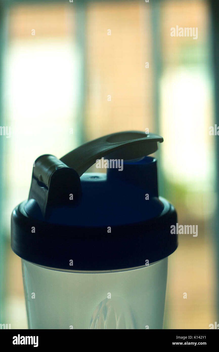 Whey protein shake shaker beaker for mixing post workout drinks in the ...