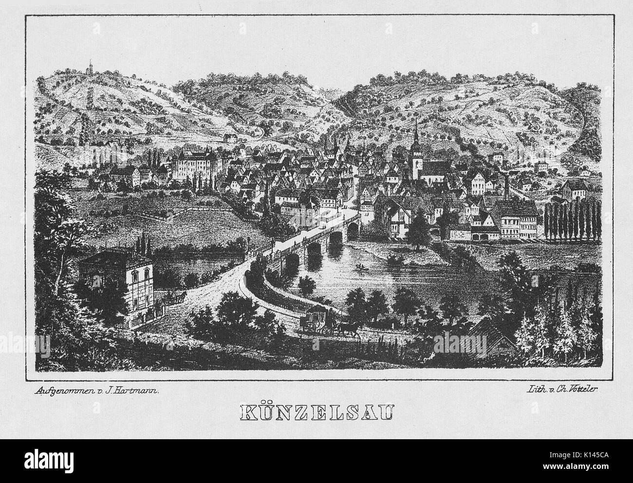 Beschreibung des Oberamts Kuenzelsau I001 Stock Photo - Alamy