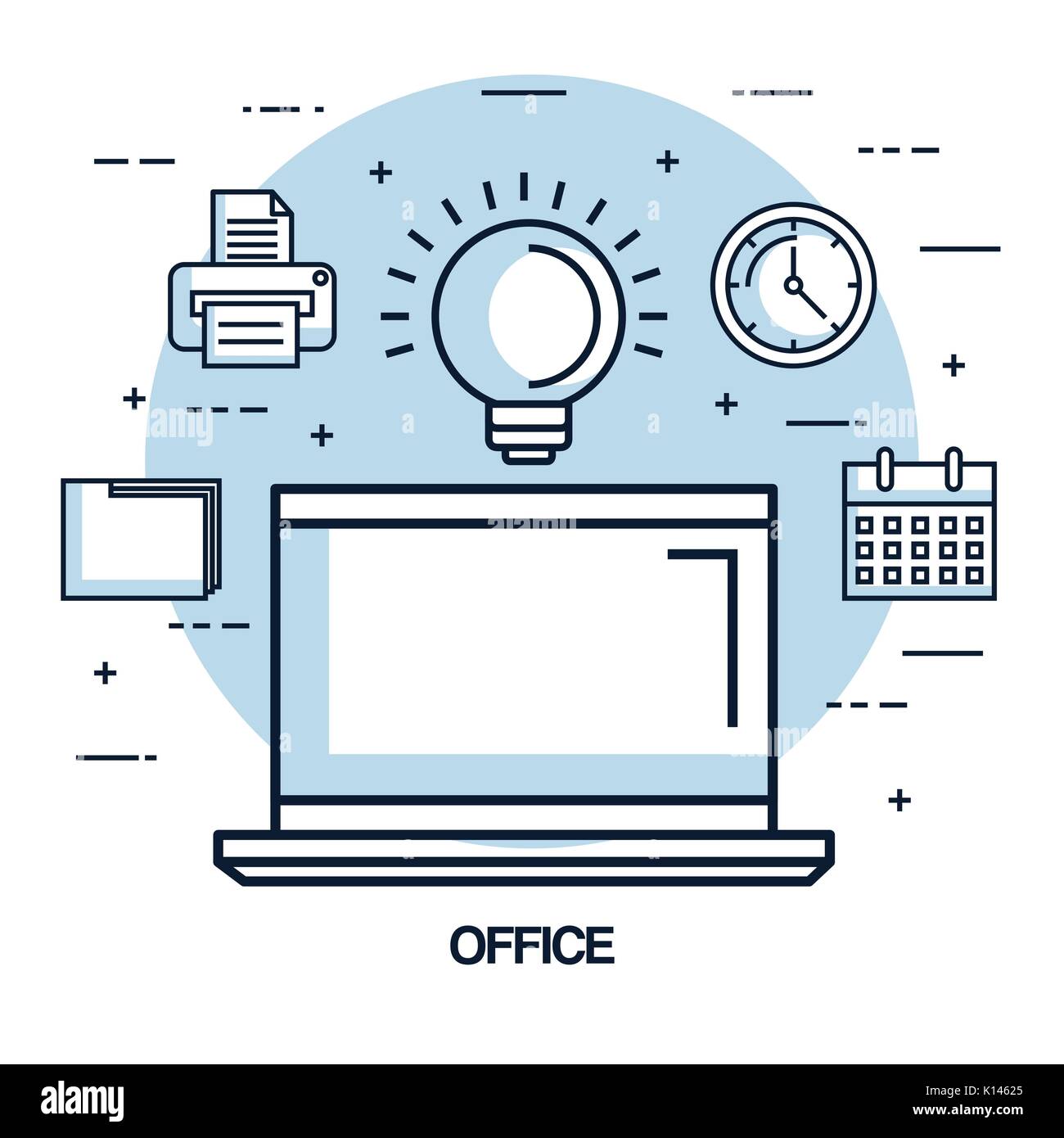 Laptop projects Stock Vector Images - Alamy