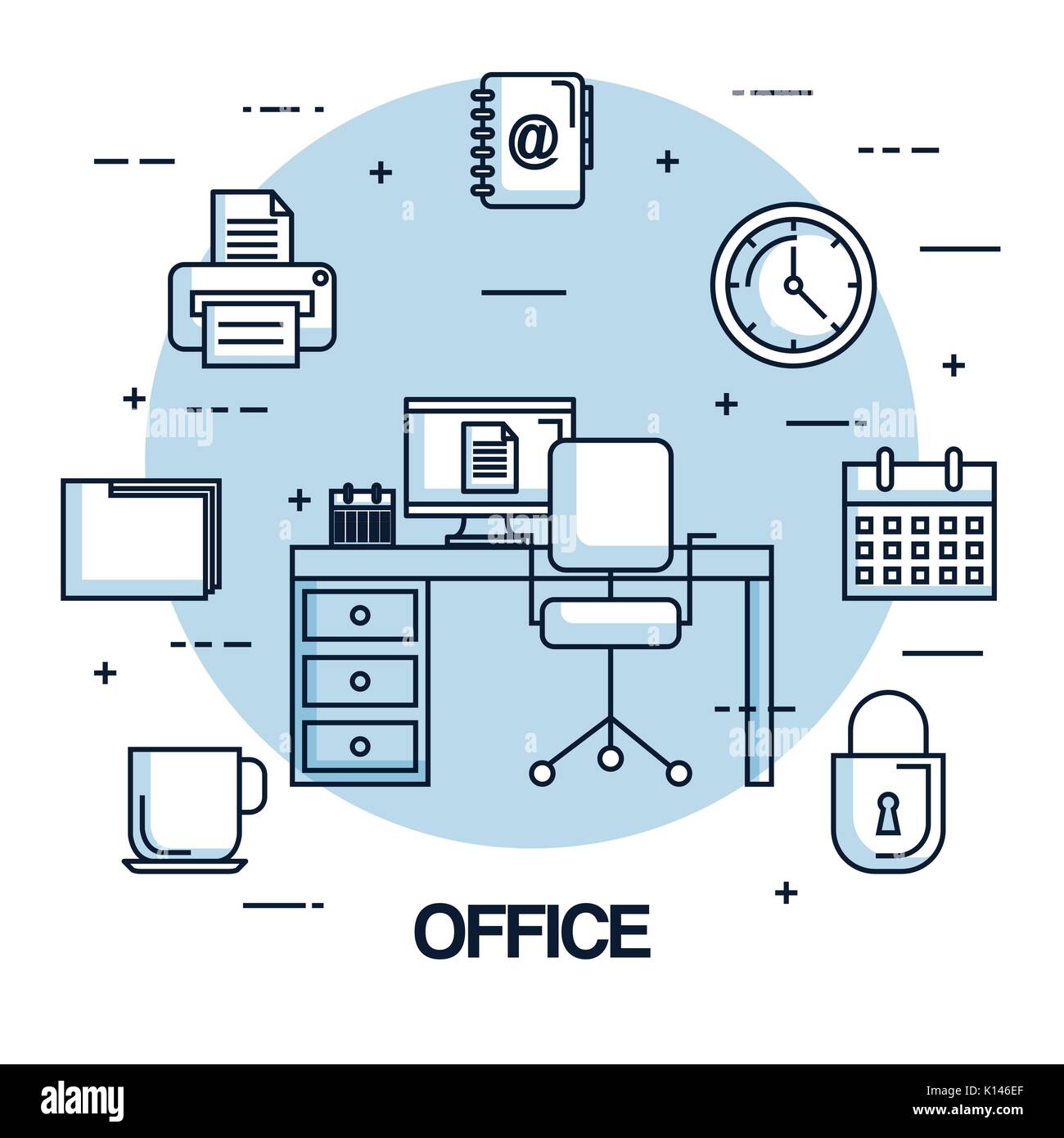 Secure workspace Cut Out Stock Images & Pictures - Alamy