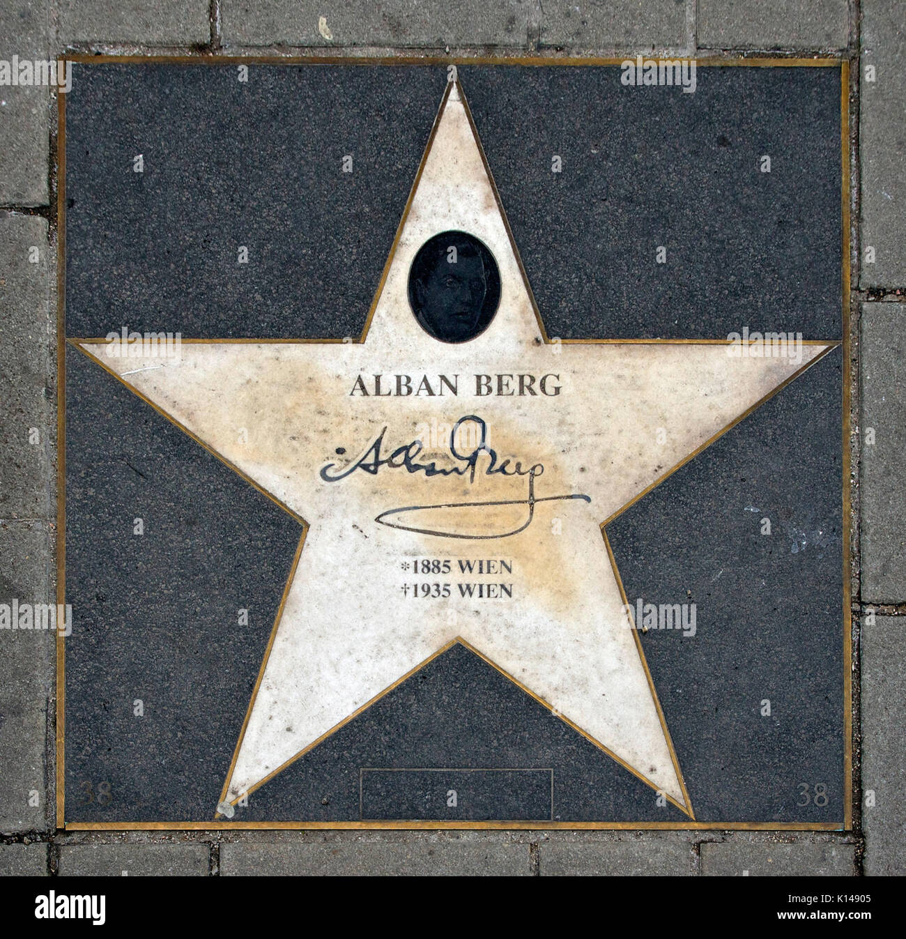 Alban Berg star Vienna Stock Photo - Alamy