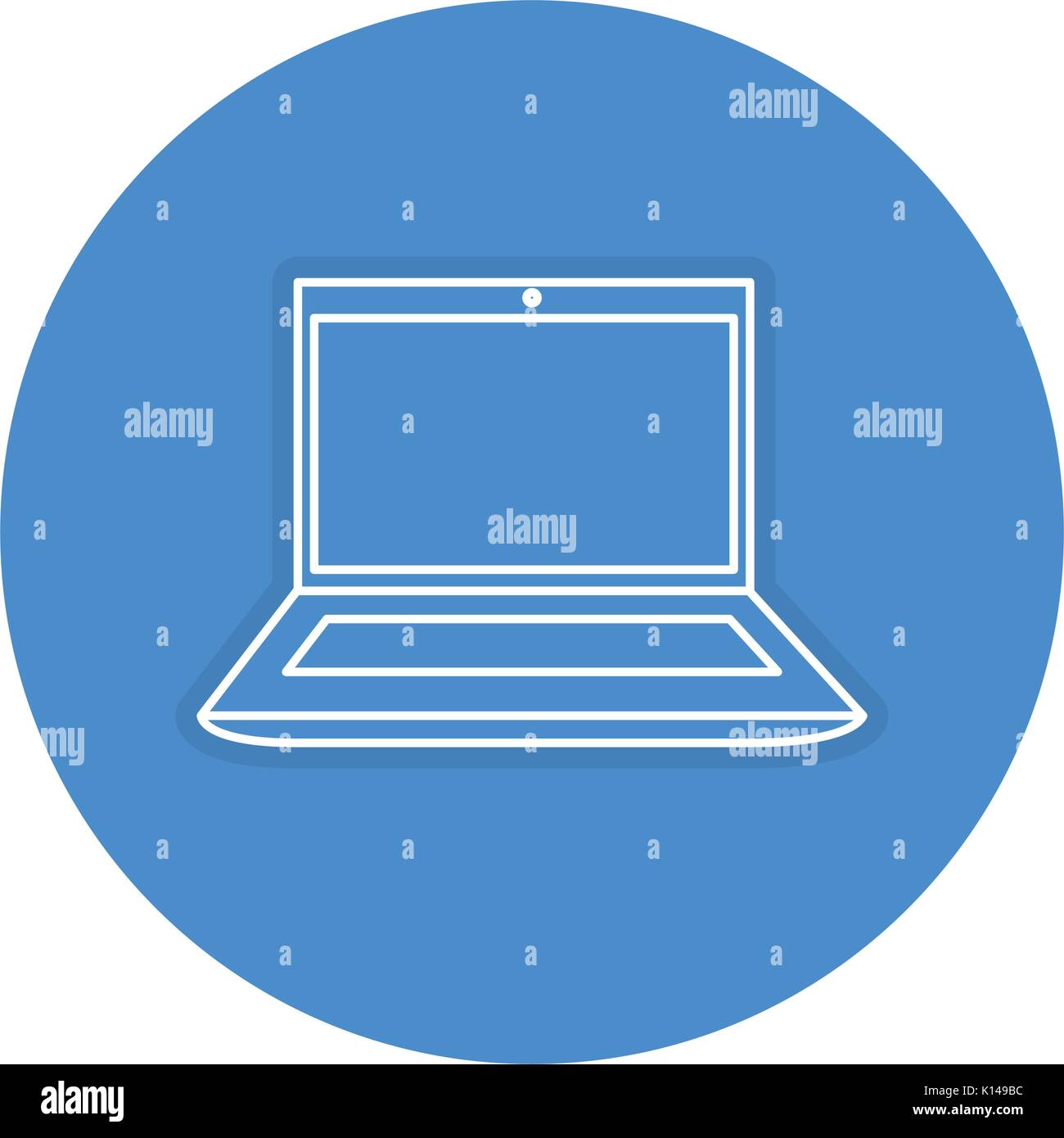 laptop computer isolated icon Stock Vector Image & Art - Alamy