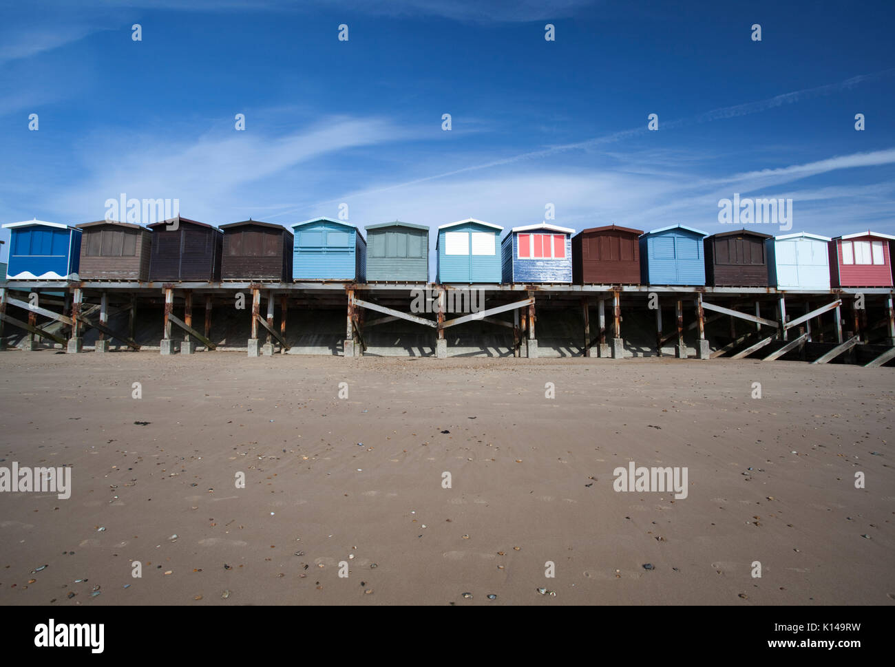 Beach Huts at Frinton, Essex, England Stock Photo - Alamy